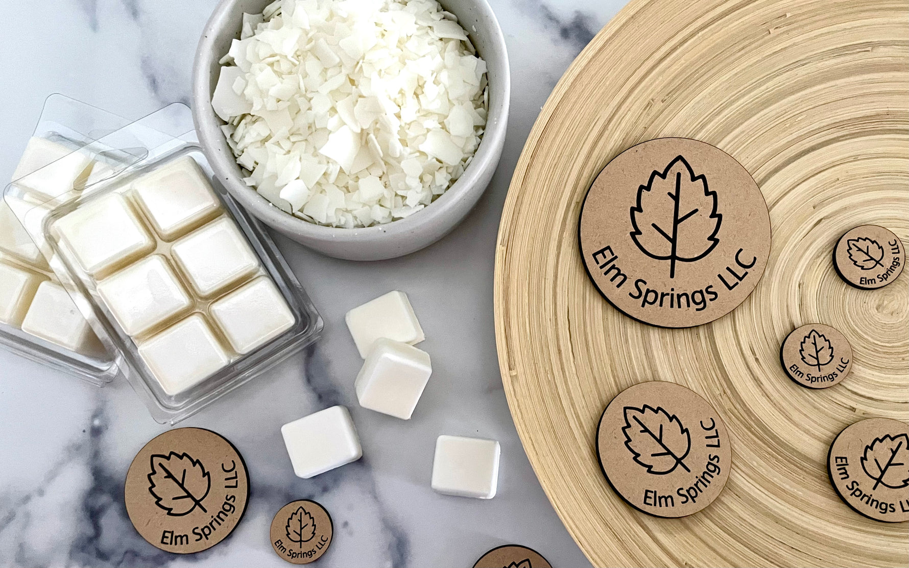 Hand-Painted Earrings and Soy Wax Melts- Elm Springs LLC